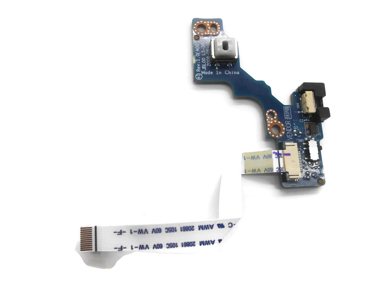 New Genuine Dell Latitude E6400 Power Button LS-3807P D459C CN-D459C ...