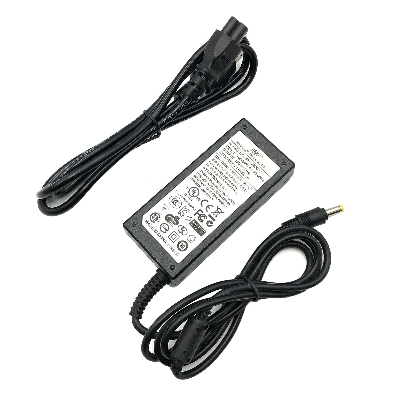 New Genuine ENG 3A-122DU12 AC/DC Power Supply Adapter 12V 1A 12W OEM w ...
