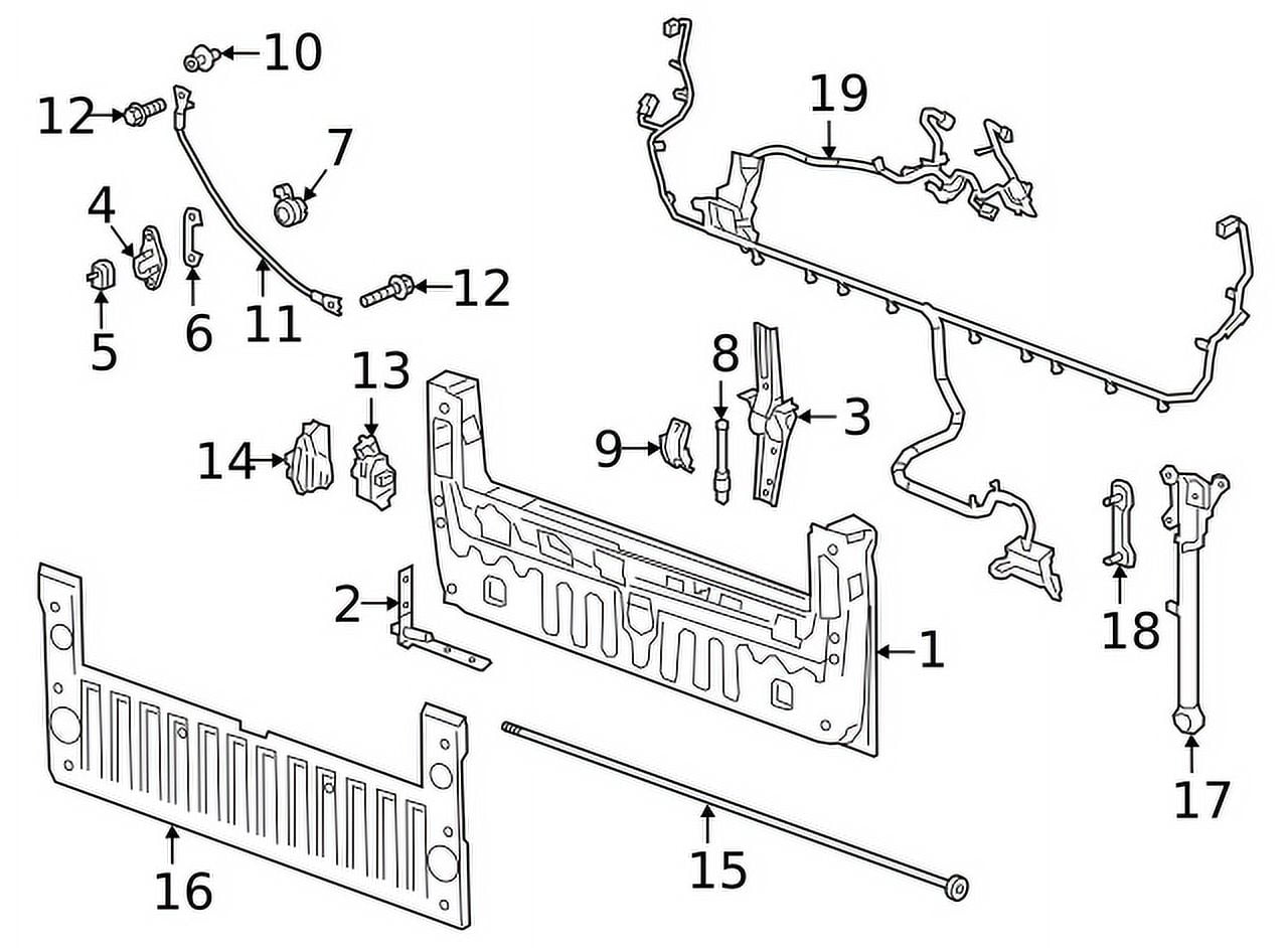 New Genuine GM 2500 3500 HD Tailgate Assembly (2020-2023) OE 84745234 ...