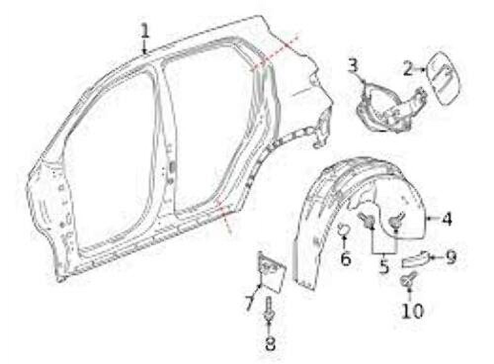 New Genuine GMC Terrain Fuel Tank Filler Pipe Housing (18-22) OE ...