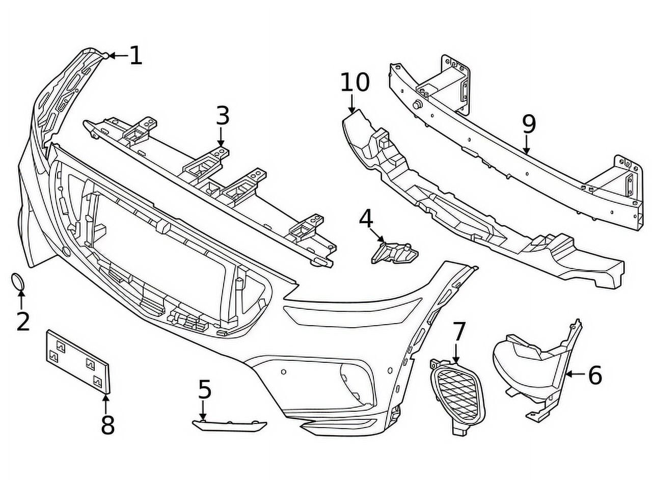 New Genuine Genesis GV70 Front Bumper Cover Assembly (2022-2023) OE ...