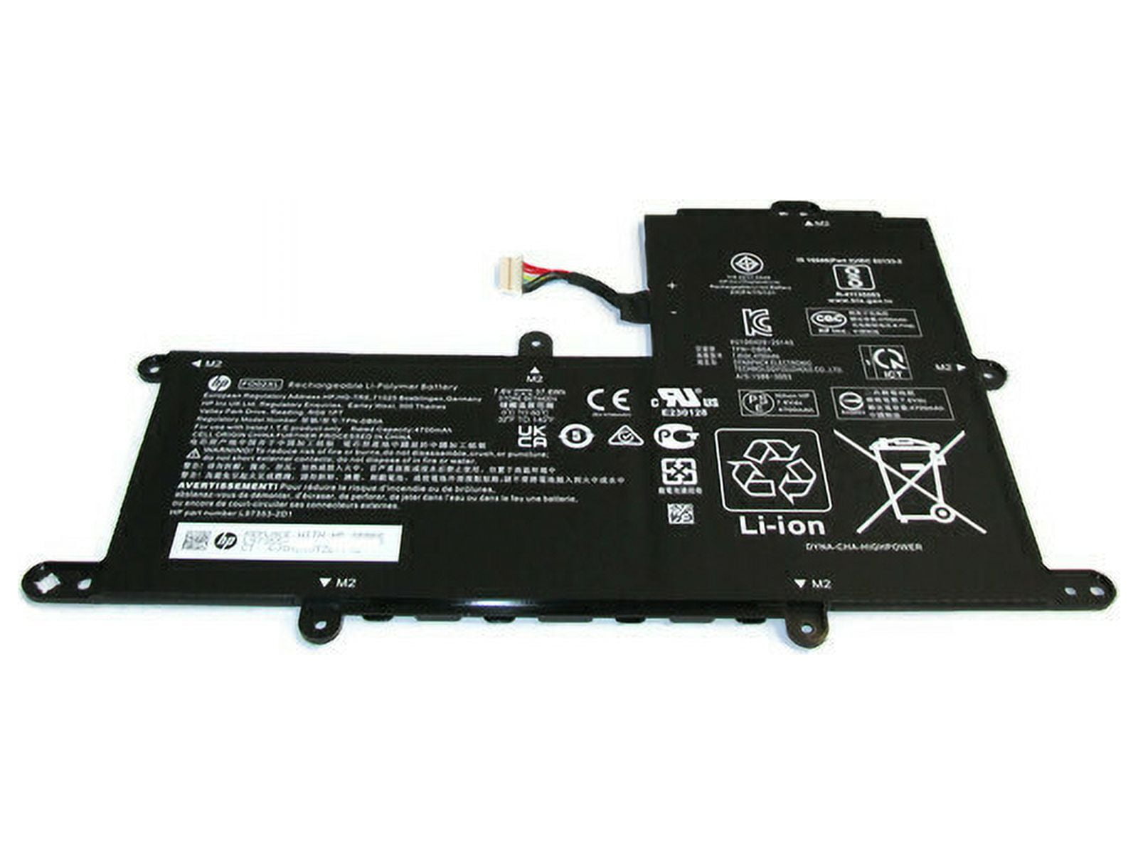 New Genuine HP Chromebook 11A-NA Series 7.6V 37.6Wh Battery L97353-2D1 ...