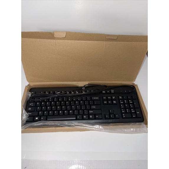 HP Wired USB Desktop Keyboard for PC - Genuine, New, KB57211 724720-001 ...