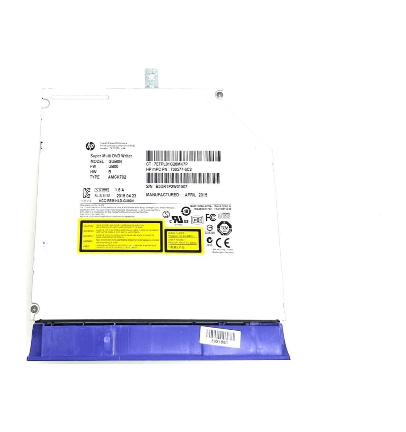 New Genuine HP Pavilion 17-G 17T-G Series DVD Writer Violet Purple ...