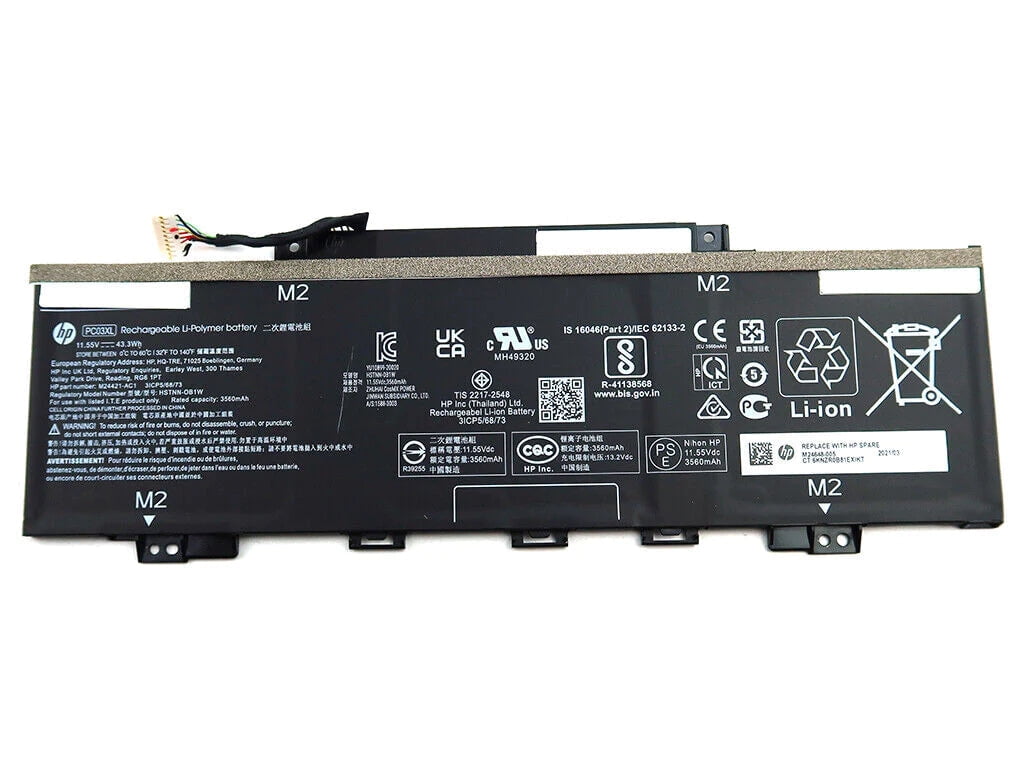 New Genuine HP Pavilion X360 14-DY 15-ER 43Wh Battery PC03XL M24648-006 ...