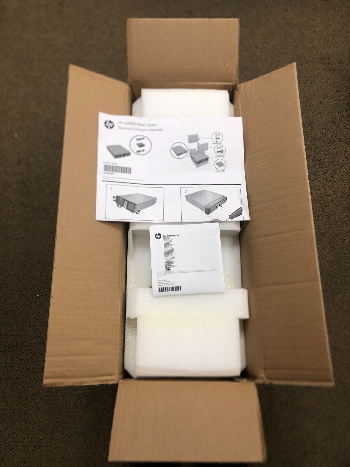 New Genuine HP rp5800 Retail System Terminal Enclosure Assembly QQ971AA ...