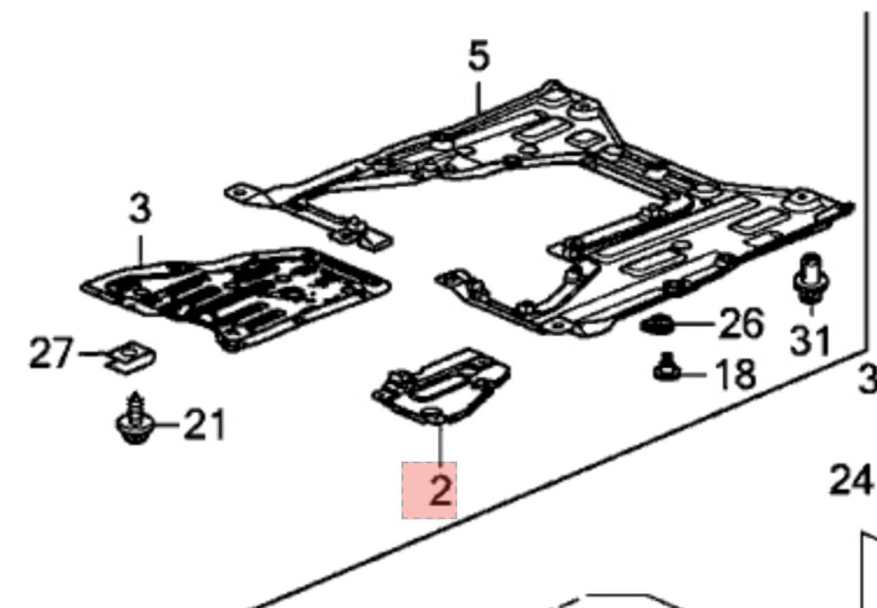 New Genuine Honda Civic Splash Shield Lower Plate OE 74113TR3A50 ...