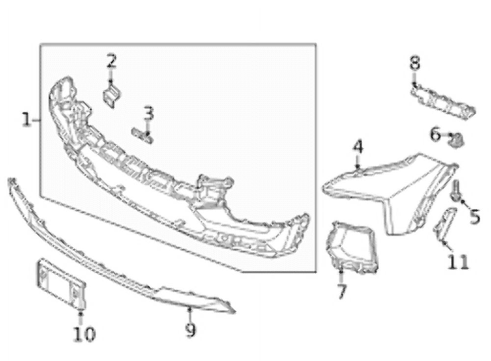 New Genuine Hyundai Santa Cruz Front Bumper Lower Cover (2022) OE ...