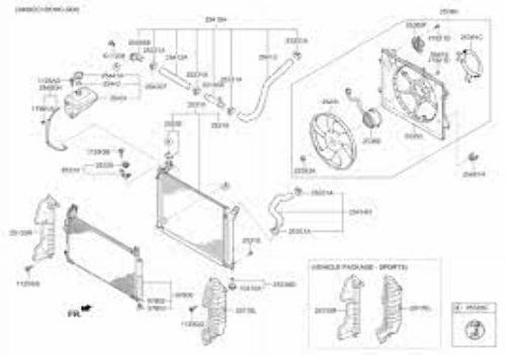 New Genuine Hyundai Sonata Radiator Guard Air Guide Right OE 29134C2000 ...