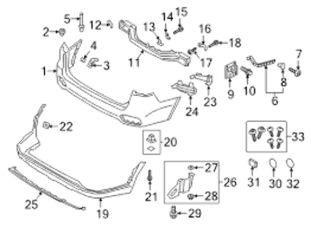 New Genuine Kia Sorento Rear Bumper Grill Trim Cover (2019-2020) OE ...