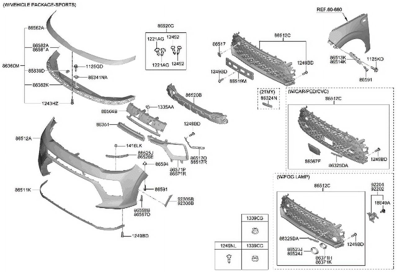 Kia Soul Front Radiator Grill Trim Garnish, New Genuine, 2020-2024, OE ...