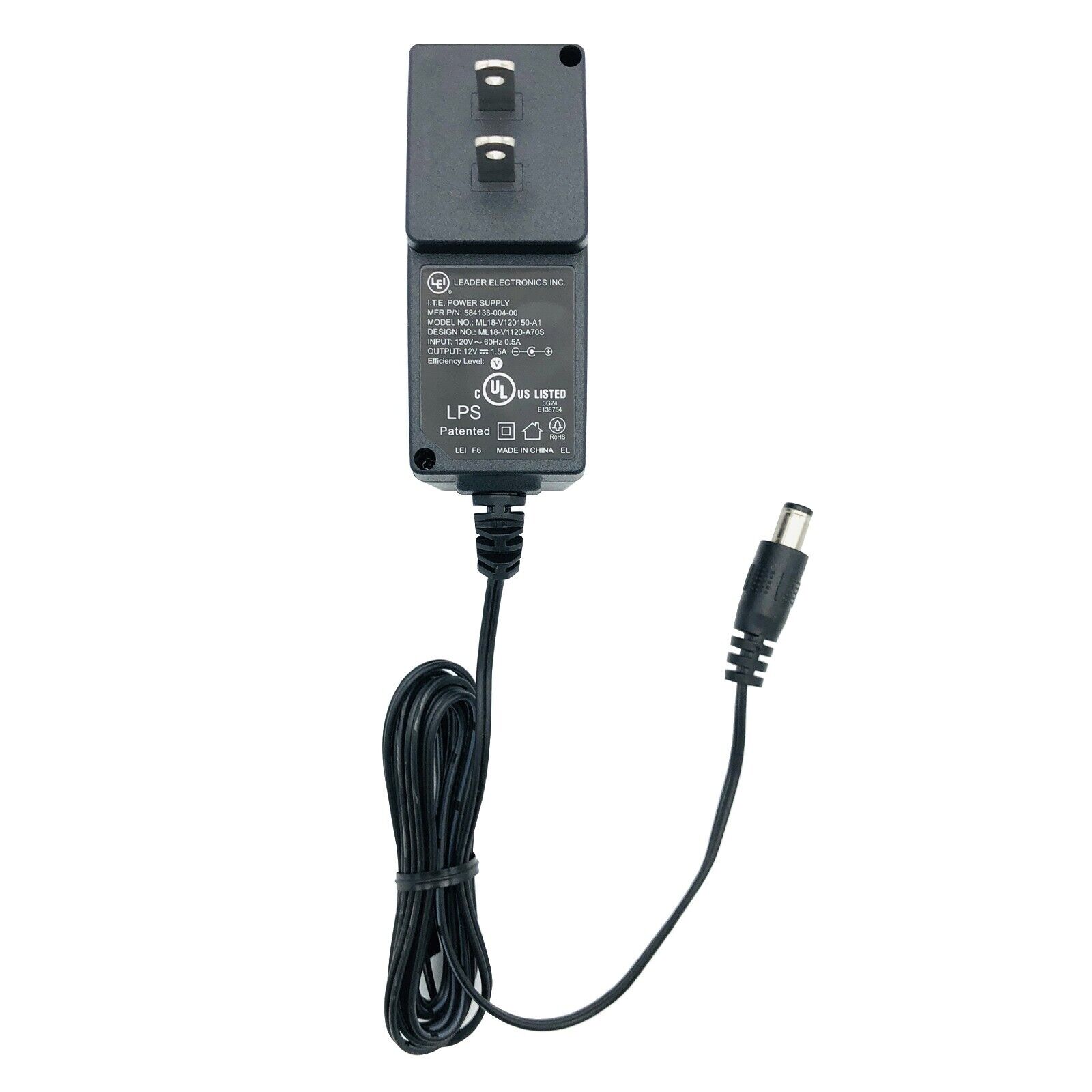 New Genuine LEI ML18-V120150-A1 AC/DC Wall Power Supply Adapter 12V 1 ...