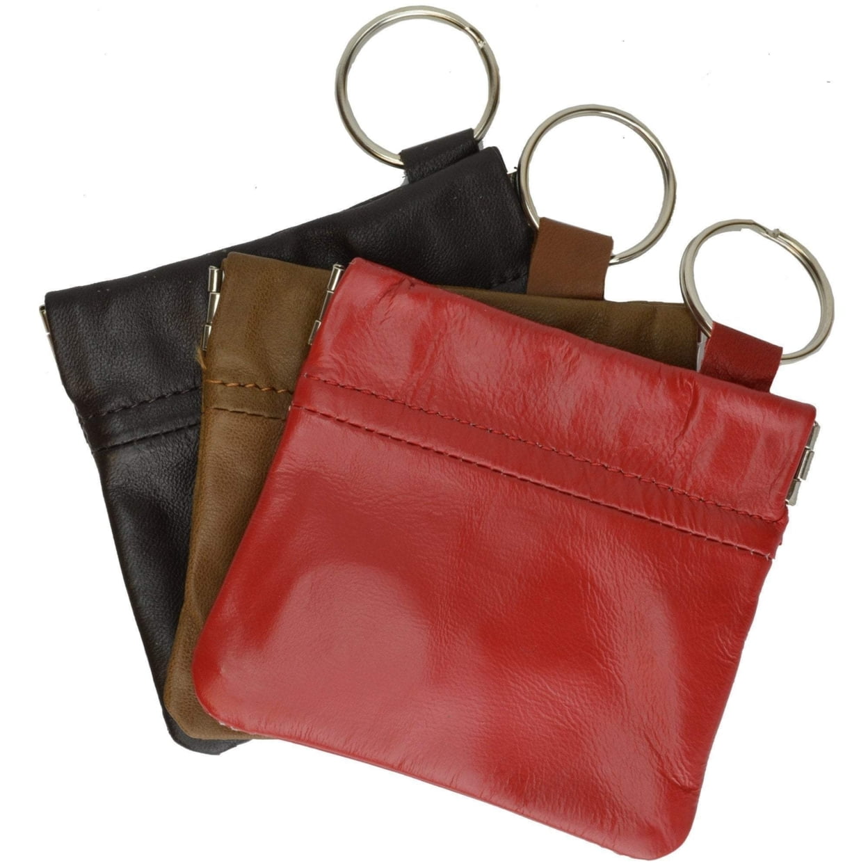 New Genuine Leather Coin Change Purse With Elastic Closure - Walmart.com