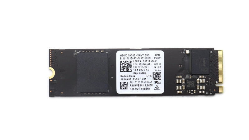 New Genuine Lenovo SSD Hard Drive 256G, M.2, 2280, PCIE4X4, OPAL, WD ...