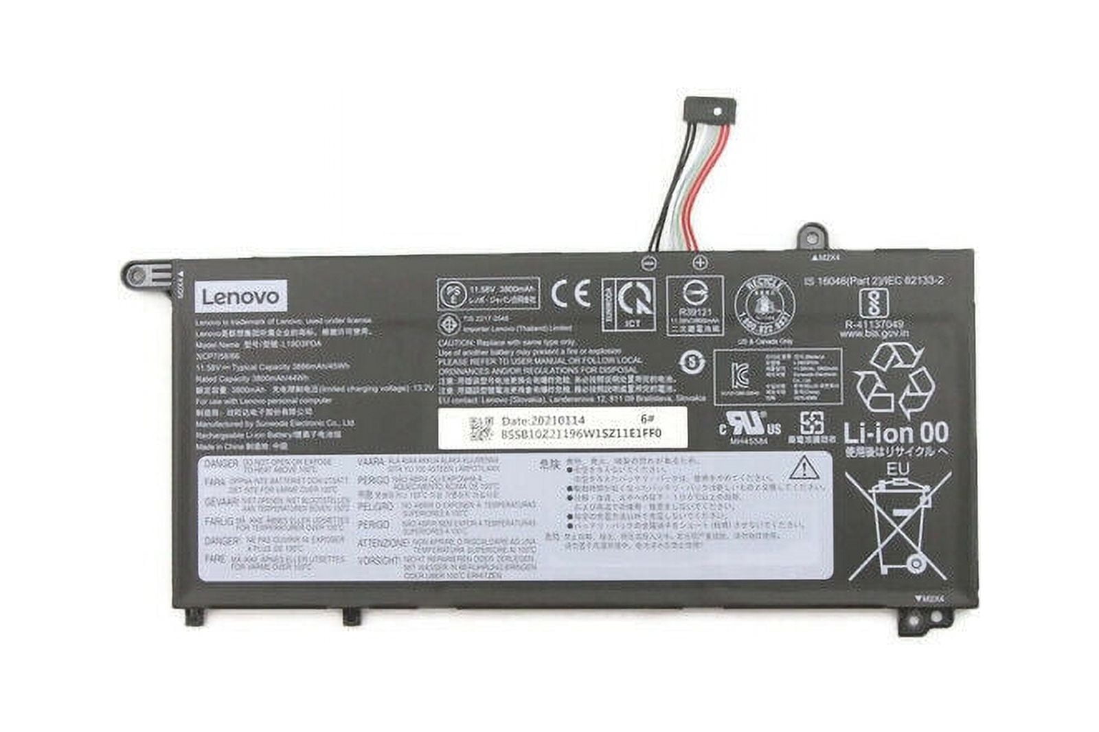 New Genuine Lenovo ThinkBook 15 G2 11.52V 45Wh 3cell Battery 5B10Z21202 ...
