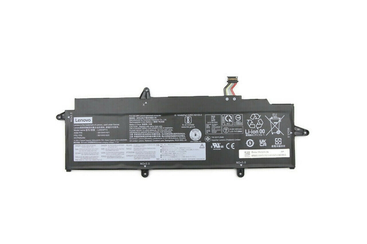 New Genuine Lenovo ThinkPad X13 2nd Gen 54.7Wh Battery SB10W51921 ...