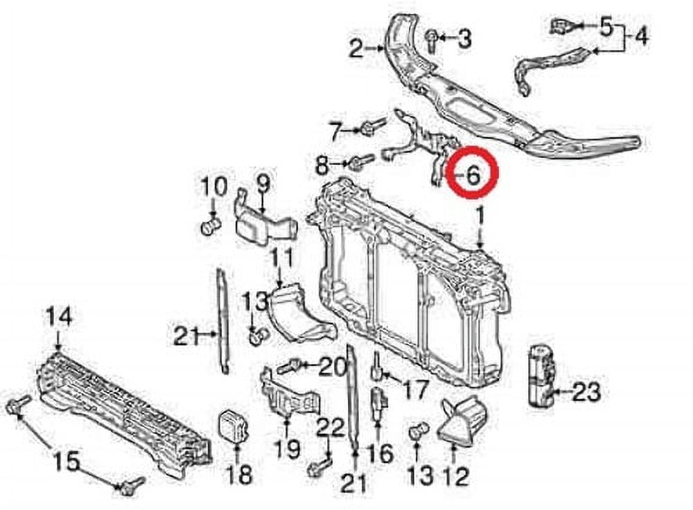 New Genuine Mazda 6 Radiator Core Support Stay Hood Lock Latch OE ...