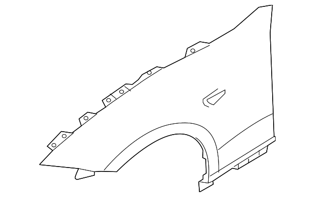 New Genuine Mazda Miata Front Fender Panel Assembly Left OE N24352211A ...