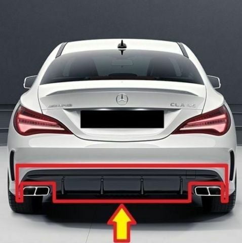 New Genuine Mercedes-Benz CLA AMG Rear Lower Bumper Cover Valance OE ...
