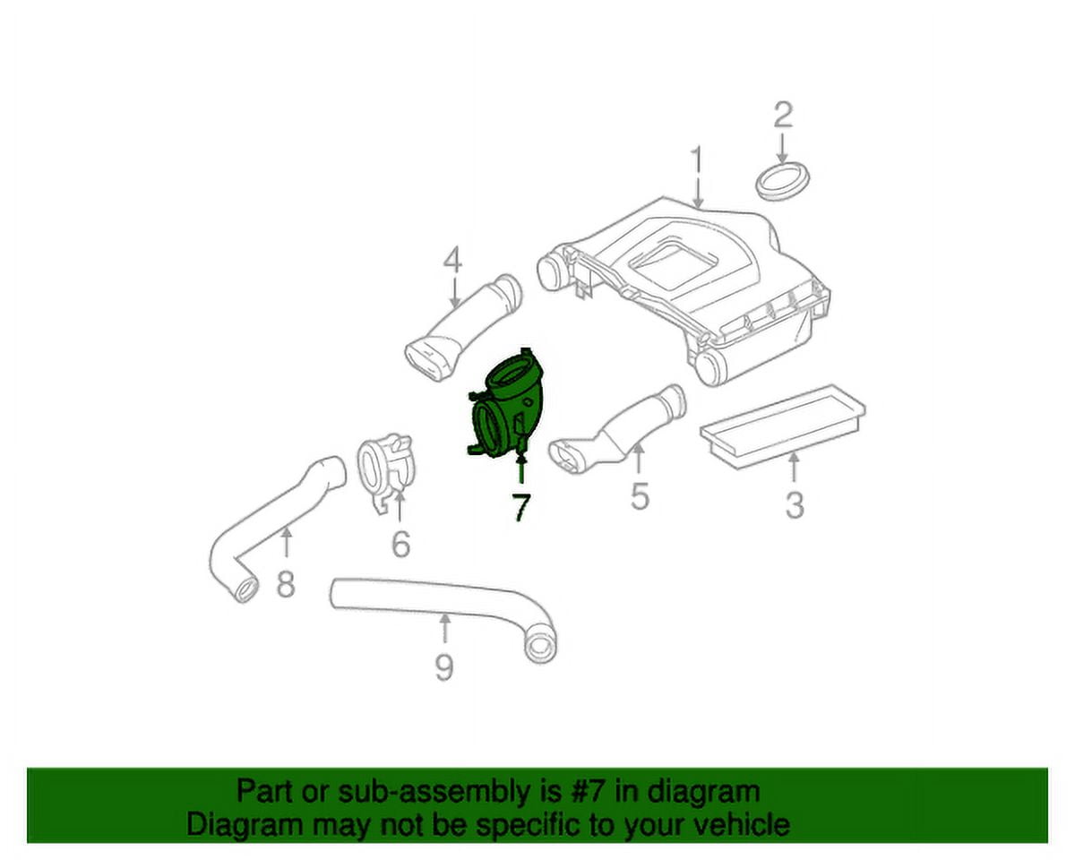 New Genuine Mercedes Benz Cleaner Intake Elbow Air Guide OE 2721400118 ...
