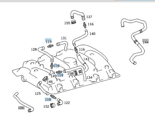 New Genuine Mercedes-Benz Connector Cylinder H 1179901578 OEM - Walmart.com
