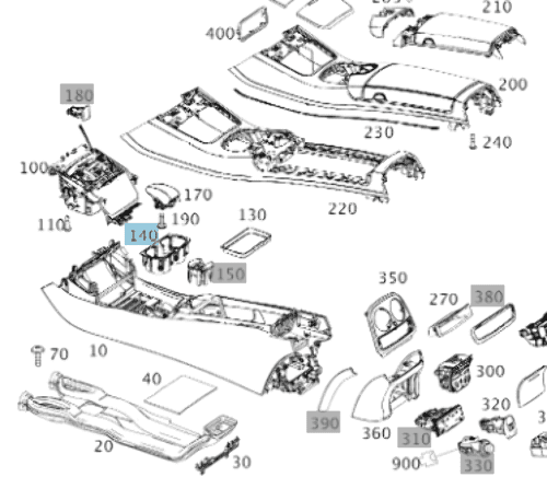 New Genuine Mercedes-Benz Cup Holder 2226830075 OEM - Walmart.com