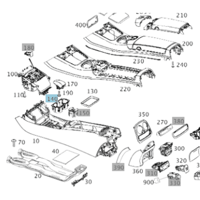 New Genuine Mercedes-Benz Cup Holder 2226830075 OEM - Walmart.com