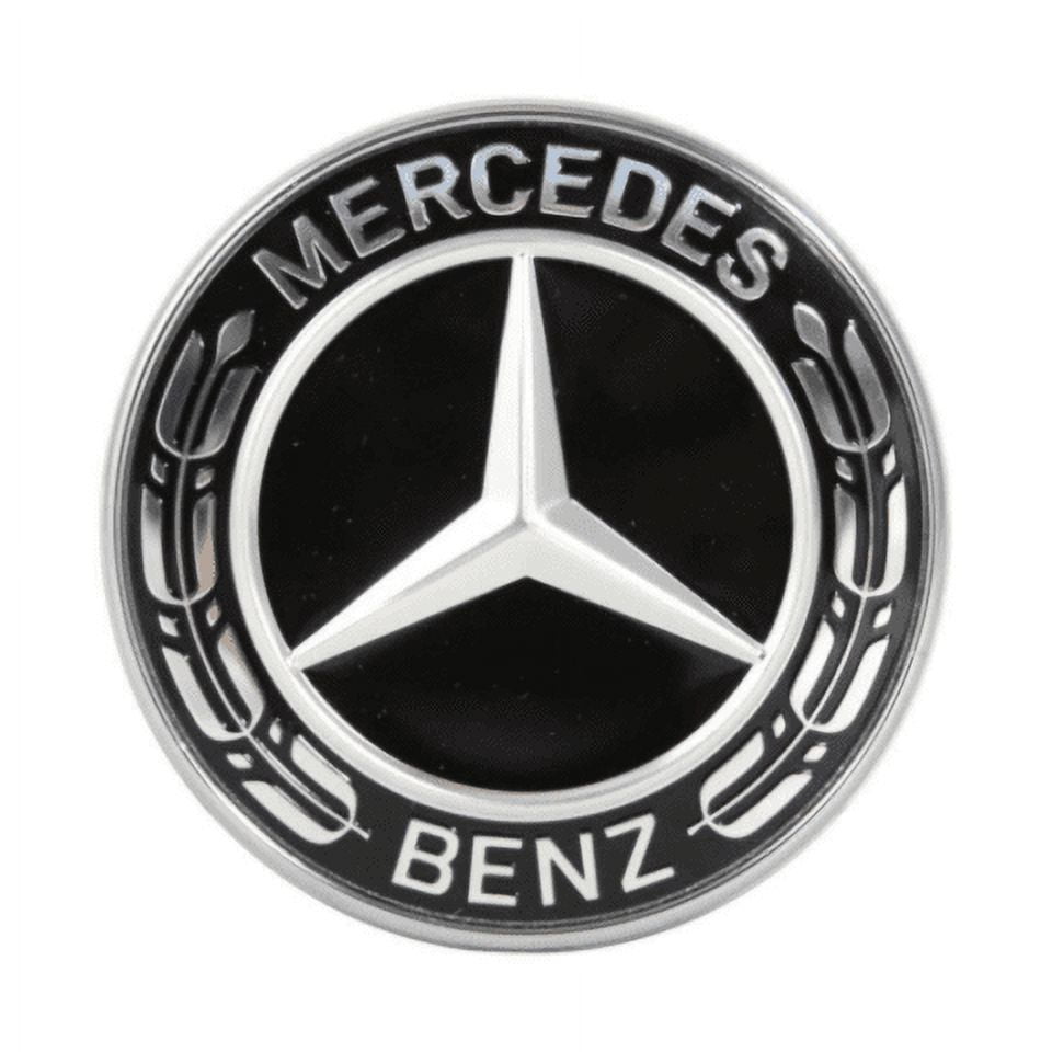 New Genuine Mercedes-Benz Front Hood Emblem Wreath Flat Logo OE ...