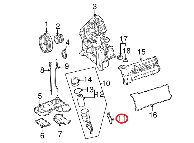New Genuine Mercedes-Benz Oil Filter Housing Gasket Seal OE 1561840080 ...