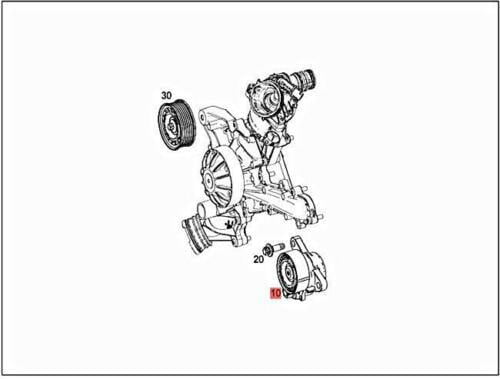 New Genuine Mercedes-Benz Serpentine Belt Tensioner OE 2762000370 ...