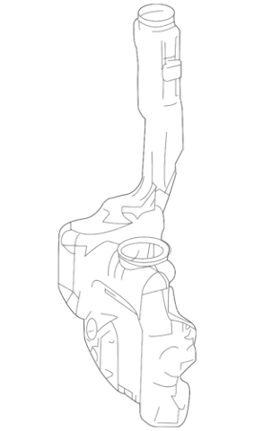 New Genuine Mercedes Windshield Wiper Reservoir Tank Bottle OEM ...