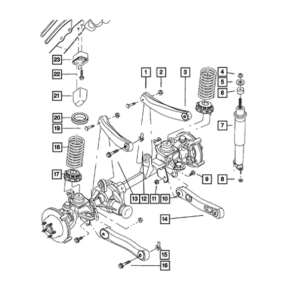 New Genuine Mopar Bushing Control Arm 2001-2004 OE 52088220 - Walmart.com