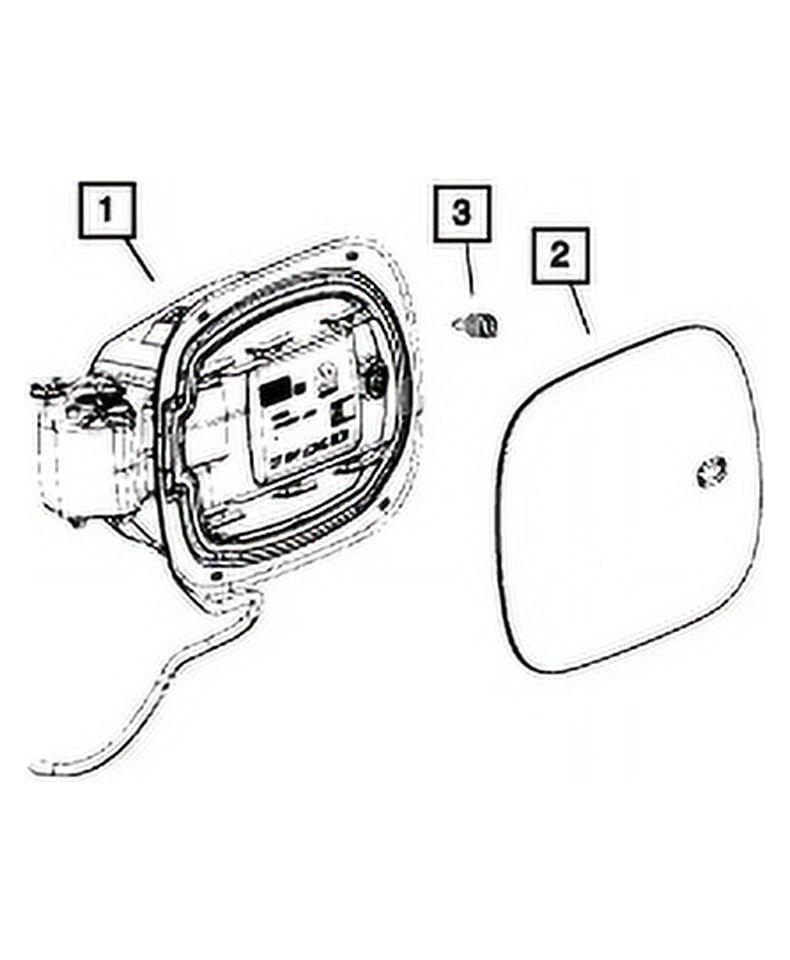 New Genuine Mopar Door Fuel Fuel Fill 2019-2024 OE 68347153AD - Walmart.com