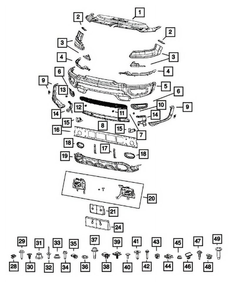 New Genuine Mopar Panel Filler 2021-2024 OE 68518529AB - Walmart.com