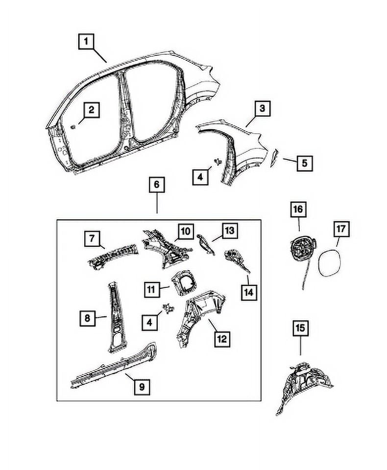 New Genuine Mopar Rivnut Installation OE 68162201AA - Walmart.com