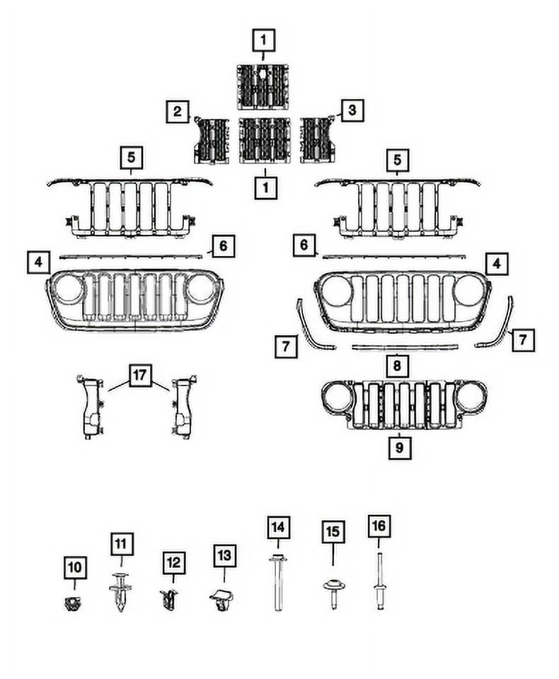 New Genuine Mopar Seal Hood 2018-2024 OE 68295588AC - Walmart.com