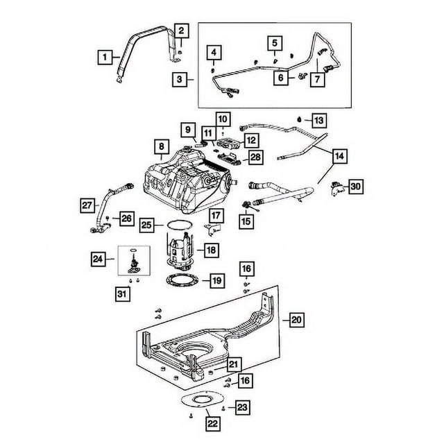 New Genuine Mopar Tube Diesel Exhaust Fluid 2019-2024 OE 57008975AA ...