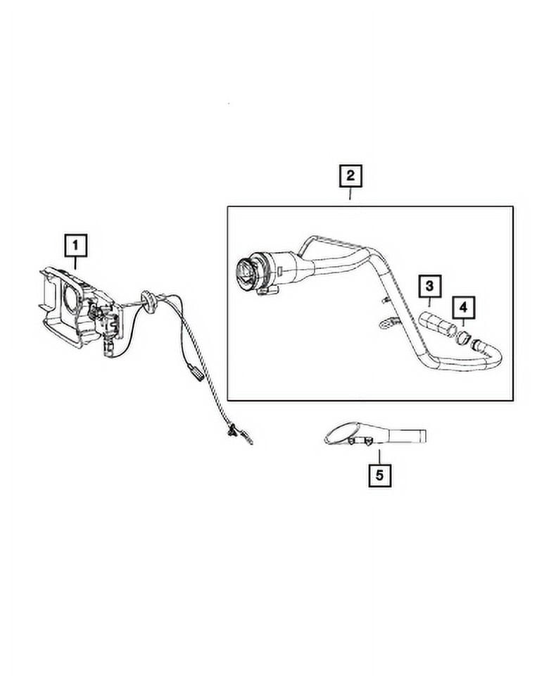 New Genuine Mopar Tube Fuel Filler 2020-2023 OE 68422927AD - Walmart.com