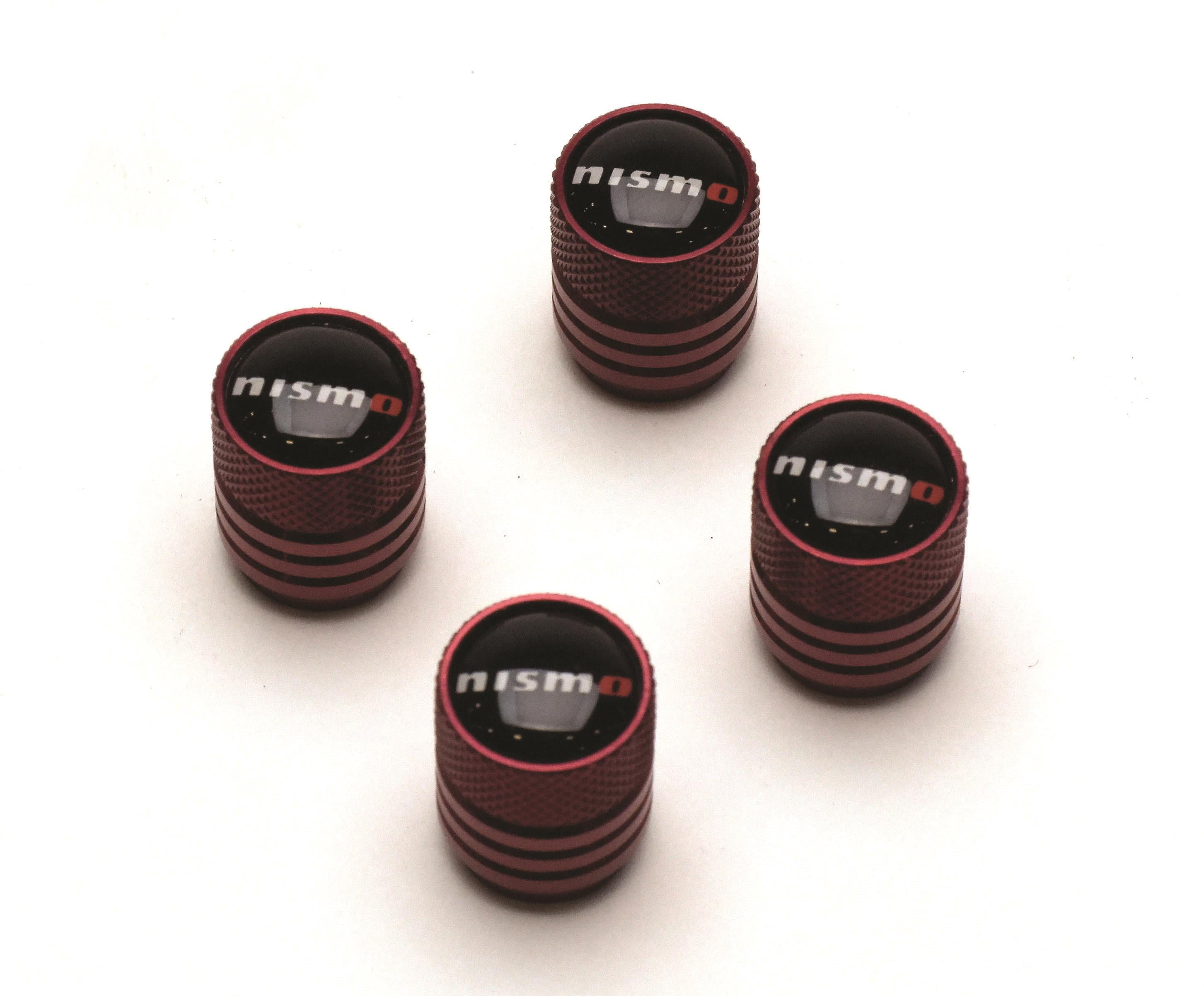 New Genuine Nissan 370Z Nismo Valve Stem Cap Set Red (2009-2020) OE ...