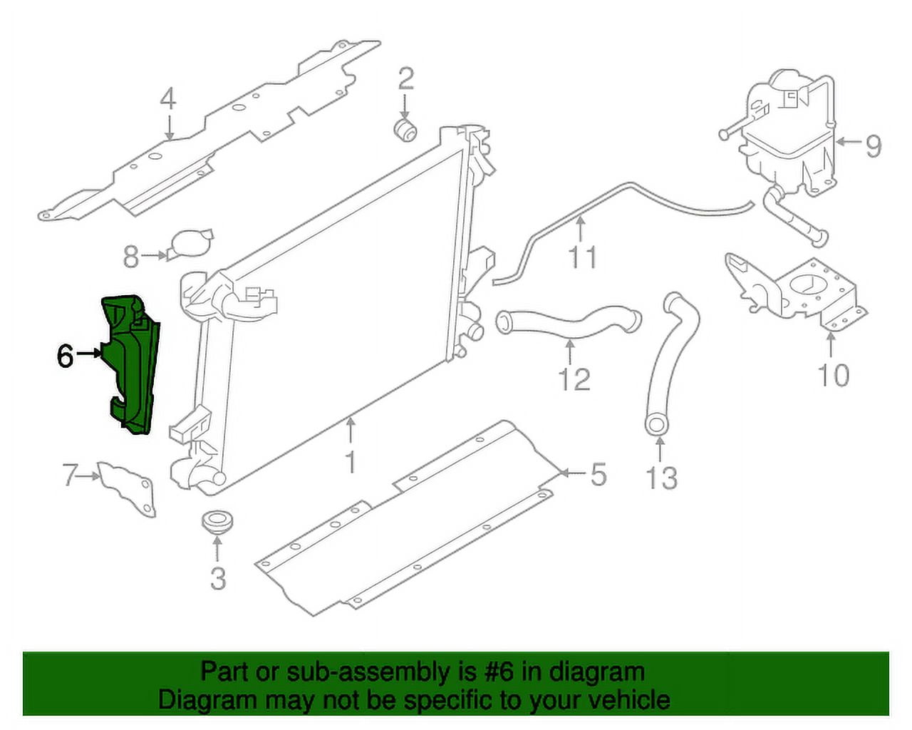 New Genuine Nissan Air Duct-Intake,Rh 21468EZ40A / 21468-EZ40A OEM ...