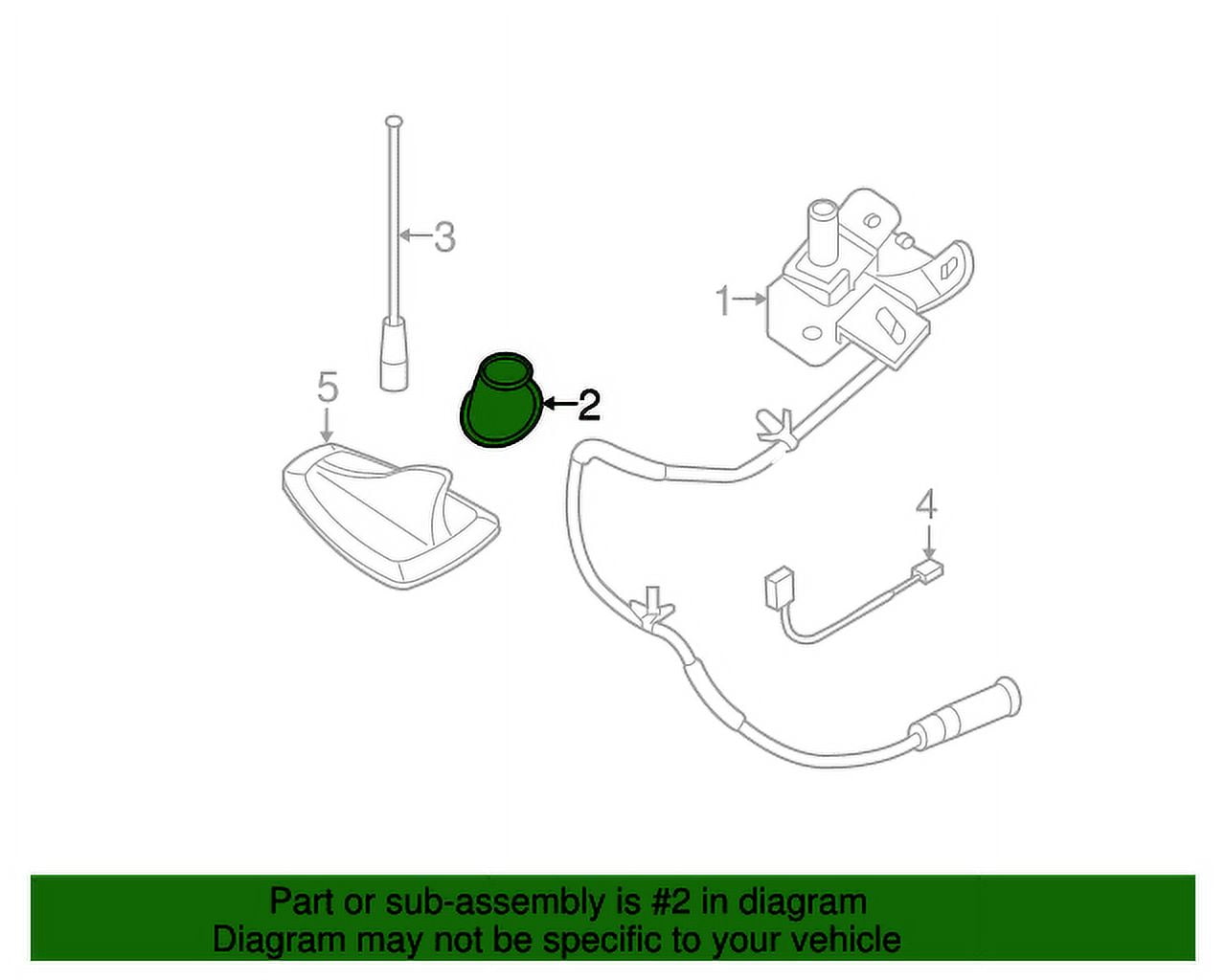 New Genuine Nissan Base-Antenna 28216EA000 / 28216-EA000 OEM - Walmart.com
