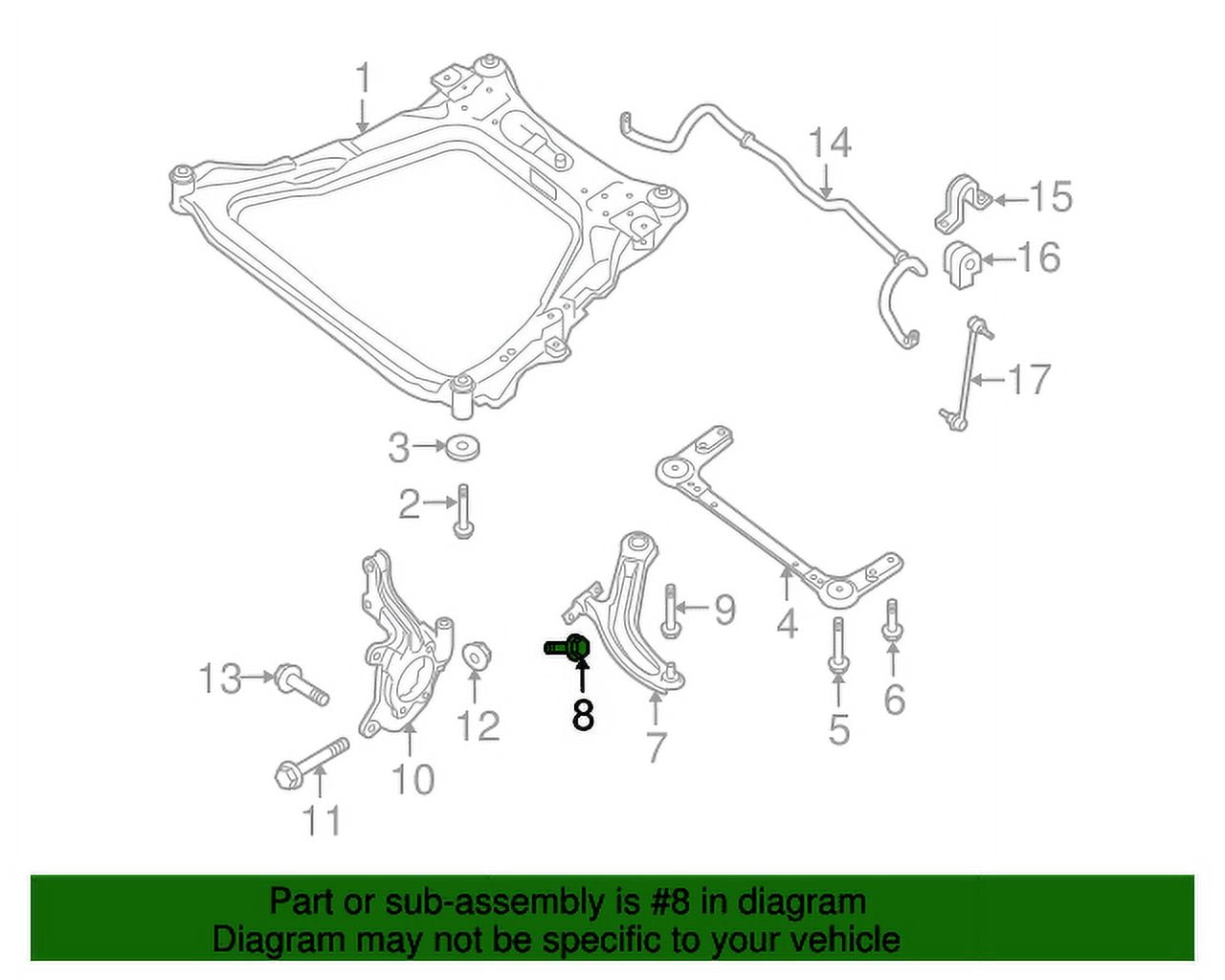 New Genuine Nissan Bolt 54459EN00D / 54459-EN00D OEM - Walmart.com