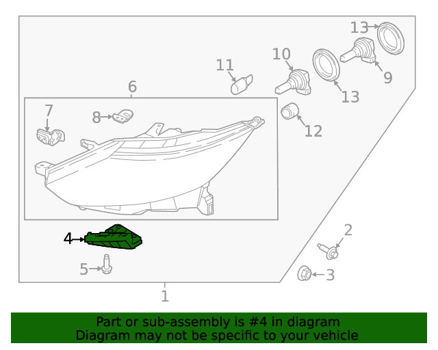 New Genuine Nissan Bracket Assy Headlamp,Lh 260926MA0A / 26092-6MA0A ...
