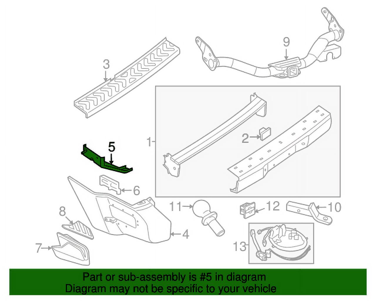 New Genuine Nissan Bracket-Rear Bumper Side,L 85221EA000 / 85221-EA000 ...