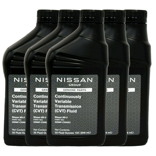 Genuine Nissan CVT-3 Transmission Fluid NS-3, 5 Quarts Set, Superior ...