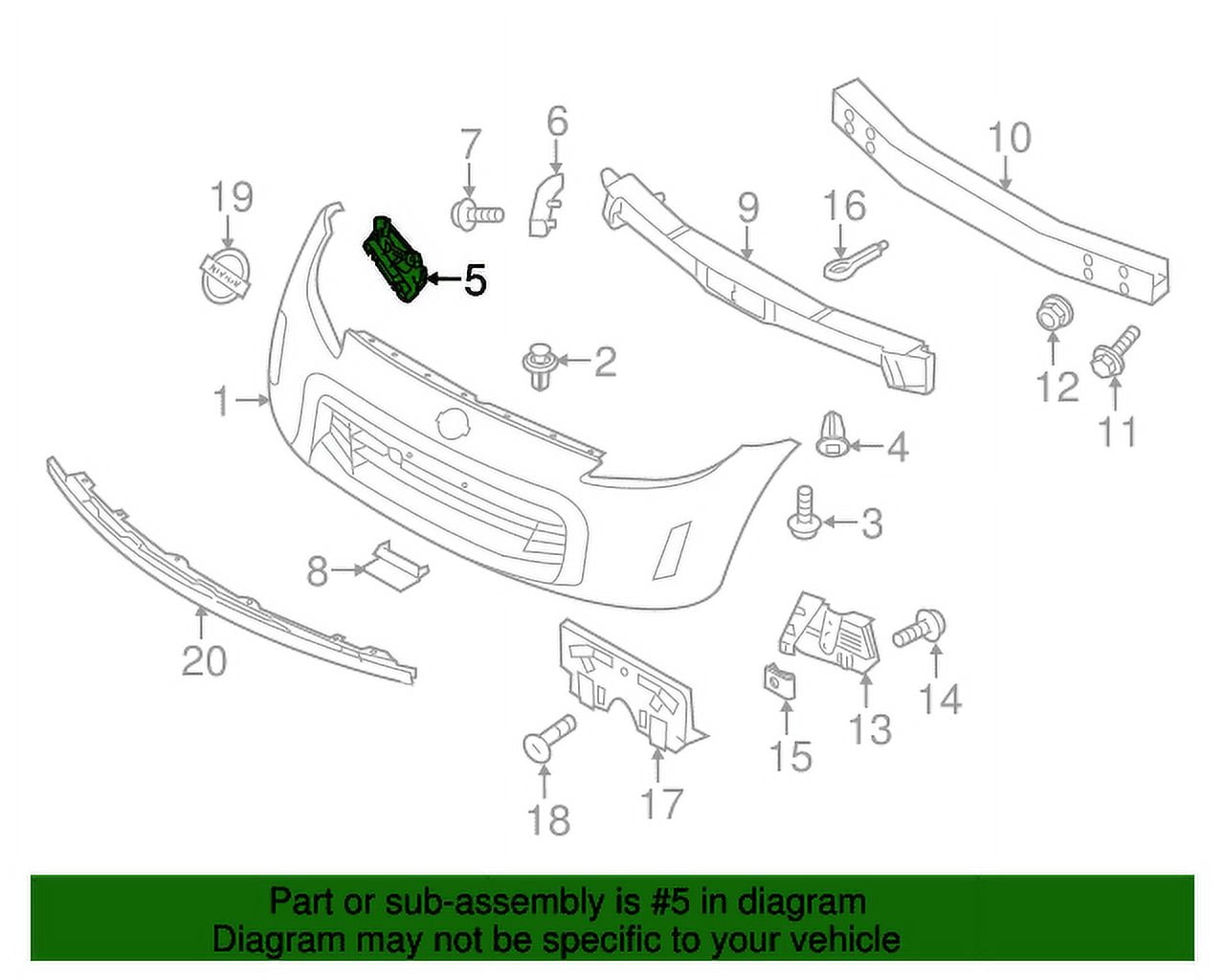 New Genuine Nissan Clip 622281EA0A / 62228-1EA0A OEM - Walmart.com