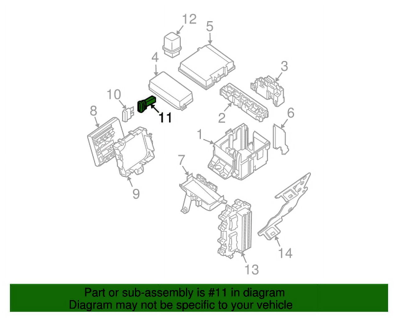 New Genuine Nissan Connector Assy-Fusible Link 24370C9921 / 24370-C9921 ...