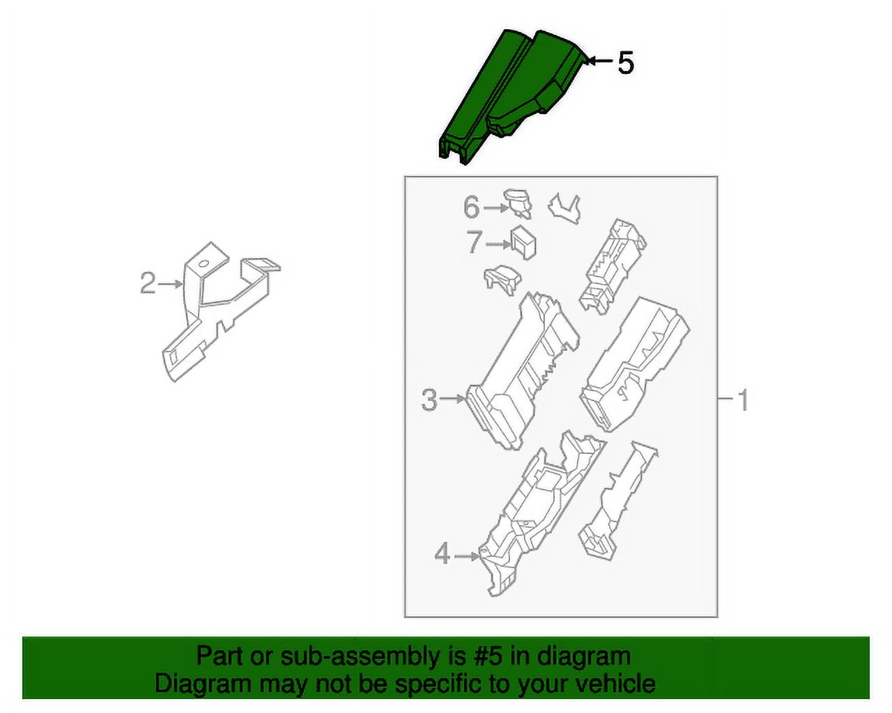New Genuine Nissan Cover-Fusible Link Holder 243823TA0A / 24382-3TA0A ...