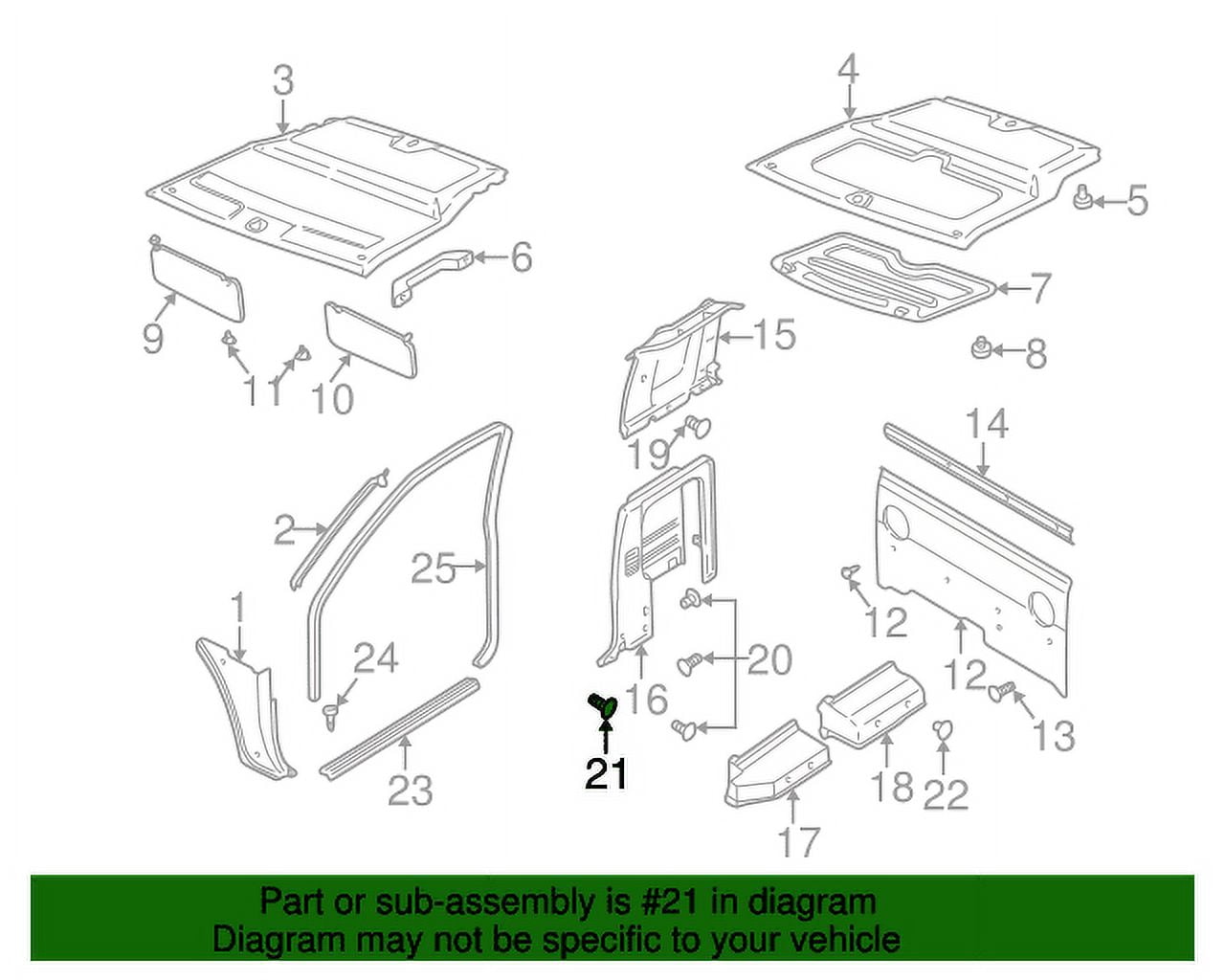 New Genuine Nissan Door Seal Nut Clip Retainer (1998-2003) OE ...