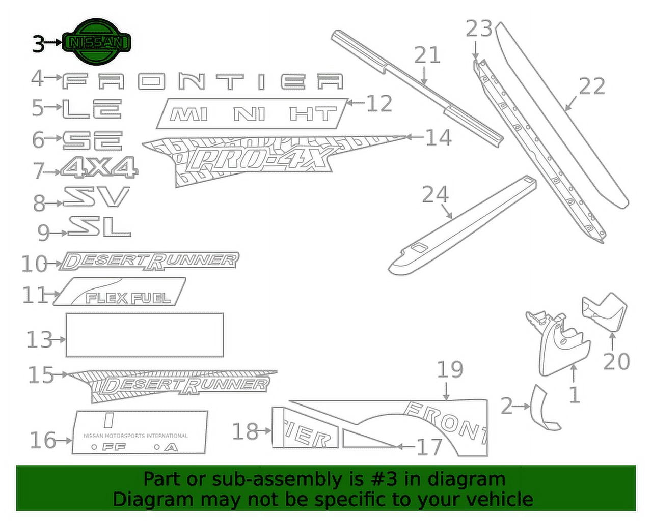 New Genuine Nissan Emblem Rear 908909BP0A / 90890-9BP0A OEM - Walmart.com